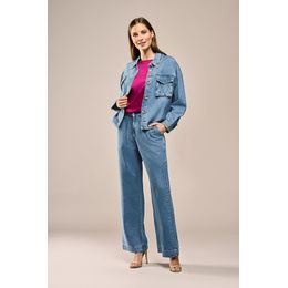 Beerenbluse Denim Blau
