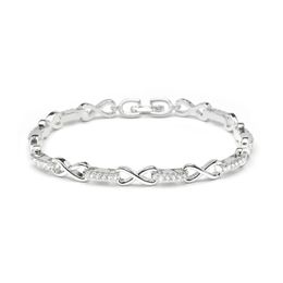 Luxenter Armband aus funkelndem Zirkonia mit Rhodiumbeschichtung &ndash; Raak