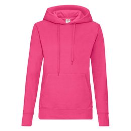 Fruit of the Loom - "Classic" Kapuzenpullover f&uuml;r Damen (Fuchsie)