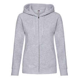 Fruit of the Loom - "Premium Sweat" Kapuzenpullover f&uuml;r Damen (Grau meliert)