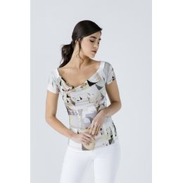 Druck Drape Neck Top