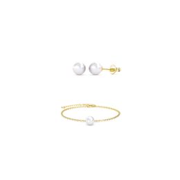 Vollmond-Kristallperlen-Sets - Gold und Kristall