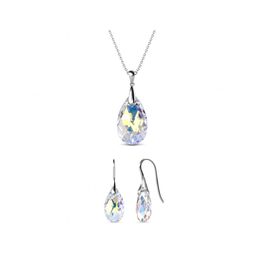 Teardrop Hook Set - Silber und AB Klar