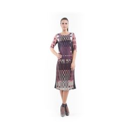 Geometrisch gemustertes Pulloverkleid