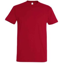 SOLS - "Imperial" T-Shirt Schwere Qualit&auml;t f&uuml;r Herren/Damen Unisex (Tangorot)