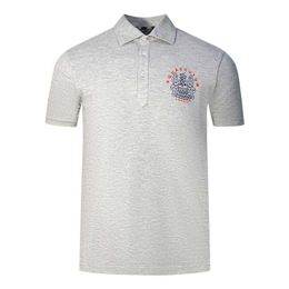 Aquascutum Unisex Erwachsene Aldis London Logo Poloshirt (Grau)