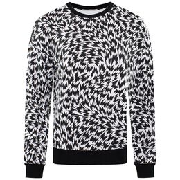 Vans von der Wand Langarm Crew Nacken Schwarz/Wei&szlig; Damen Pullover V241HCH