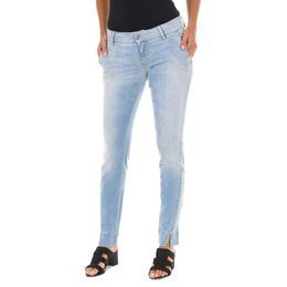 Met Lange Jeanshose mit getragenem Effekt und schmalem Schnitt an den S&auml;umen 70DBF0282-D762 Damen