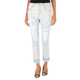 Met Lange Denim-Hose mit geradem Saum 10DBF0667 Frau