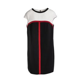 Streifenverzierter Sackkleid