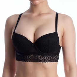 Selene AMAYA Damen Spitzen-BH mit Unterdr&uuml;cken und Push-Up Effekt