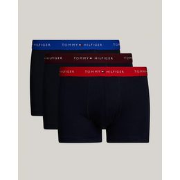 Tommy Hilfiger 3er-Pack Herren Unterhosen mit farbigem Bund