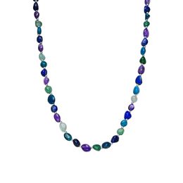 Luxenter Halskette aus Silber mit nat&uuml;rlichem Amethyst &ndash; Umavi