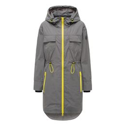 Marikoo Damen Mantel &Uuml;bergangsjacke Tr&uuml;ffelbonbon mit Kapuze