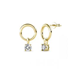 Octavia Ohrringe - Gold und Kristall