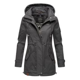 Marikoo leichte Damen &Uuml;bergangsjacke mit abnehmbarer Kapuze