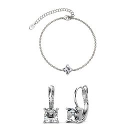 Calle Square Sets - Silber und Kristall