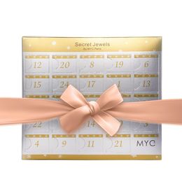 Adventskalender 13 Juwelen und 11 Perlen - Schicksal - Ros&eacute;gold und Kristall