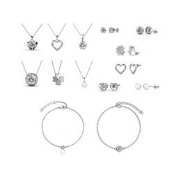 Herz-Adventskalender - 14 Juwelen - Silber und Kristall