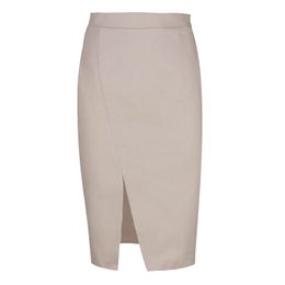 Beige Denim Style Bleistiftrock