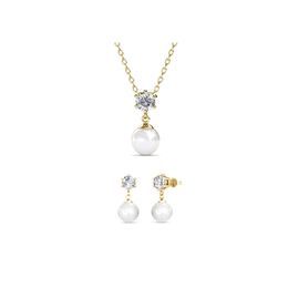 Set und Box Pauline - Gold und Kristall