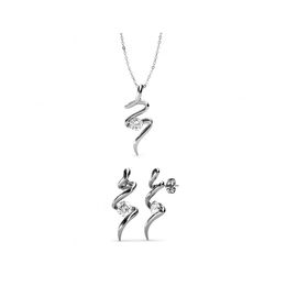 Spiralset - Silber und Kristall