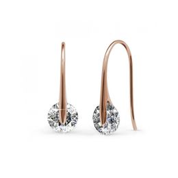 Edle Ohrringe - Rose Gold und Kristall