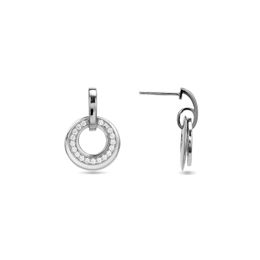 Luxenter Ohrringe aus 925er Sterlingsilber mit Zirkonia, rhodiniert &ndash; Toropo