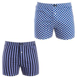 Pack-2 Essential Boxershorts mit Gummiband A0100 Herren