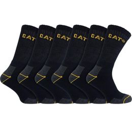Caterpillar 6er-Pack Unisex-Arbeitssocken f&uuml;r Sicherheitsschuhe mit Stahlkappe