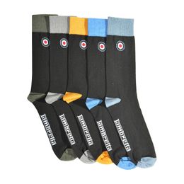 Lambretta - Socken f&uuml;r Herren (5er-Pack) (Schwarz/Bunt)