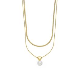 Luxenter Halskette mit 18-kar&auml;tigem Gelbgold-Finish &ndash; Cerya