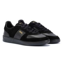 BOSS Brandon Wildleder Herren Schwarze Sneaker