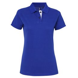 Asquith & Fox - Kontrast-Poloshirt - Damen (K&ouml;nigsblau/Wei&szlig;)