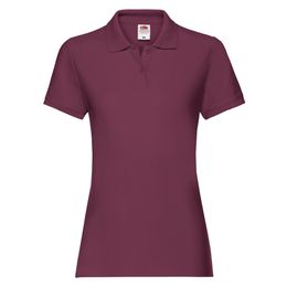 Fruit of the Loom - "Premium" Poloshirt f&uuml;r Damen (Burgunderrot)