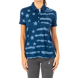 La Martina Kurzarm-Poloshirt f&uuml;r Damen mit Reverskragen LWP305