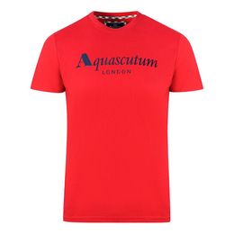 Aquascutum Herren London T-Shirt (Rot)