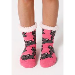 "Happy Kitten" Sherpa-Socken
