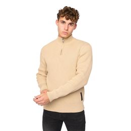 CrossHatch - "Havaline" Pullover mit kurzem Rei&szlig;verschluss f&uuml;r Herren (Weizen)