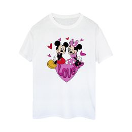 Disney - "Love Heart" T-Shirt f&uuml;r Damen (Wei&szlig;)