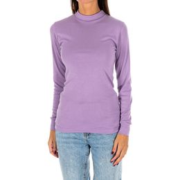 Lang&auml;rmeliges T-Shirt mit halbhohem Kragen 1625-M Damen