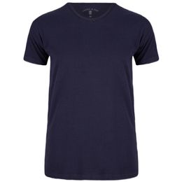 PRESLY & SUN Herren-T-Shirt der Marke Presly & Sun. Die T-Shirts von Presly & Sun sind aus Bio-Baumwolle und Elastan hergestellt und haben eine figurbetonte Passform. Die weiche Baumwolle und das Elastan sorgen f&uuml;r einen hohen Tragekomfort. Marke: Presly & SunModellname: Steve V-NeckKategorie: Herren-T-ShirtMaterialien: Bio-Baumwolle, ElasthanFarbe: blau