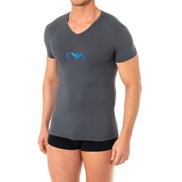 Emporio Armani Herren-T-Shirt mit kurzen &Auml;rmeln und V-Ausschnitt 110810-8P715