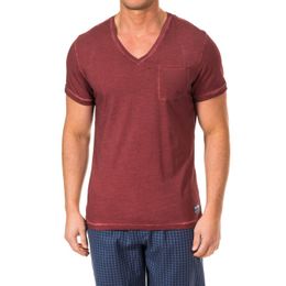 Tommy Hilfiger Kurzarm-T-Shirt mit V-Ausschnitt 2S87904584 Mann