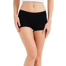 JUSTEVER Nahtlose Boxershorts, spurlos, Schwarz, Damen - Widder