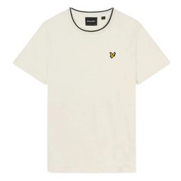 Lyle & Scott Lyle & Scott Kreide-T-Shirt mit gespitztem Kragen