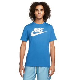 Nike Swoosh Futura Herren-T-Shirt in Blau