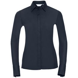 Russel Athletic Russell Collection - "Ultimate" Formelles Hemd f&uuml;r Damen Lang&auml;rmlig (Leuchtend Navy-Blau)