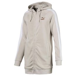 Puma Kiss Artica T7 Langarm Zip up Frauen Beige Kapuzen -Trackjacke 577425 45
