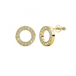 Ophir-Ohrringe - Gold und Kristall